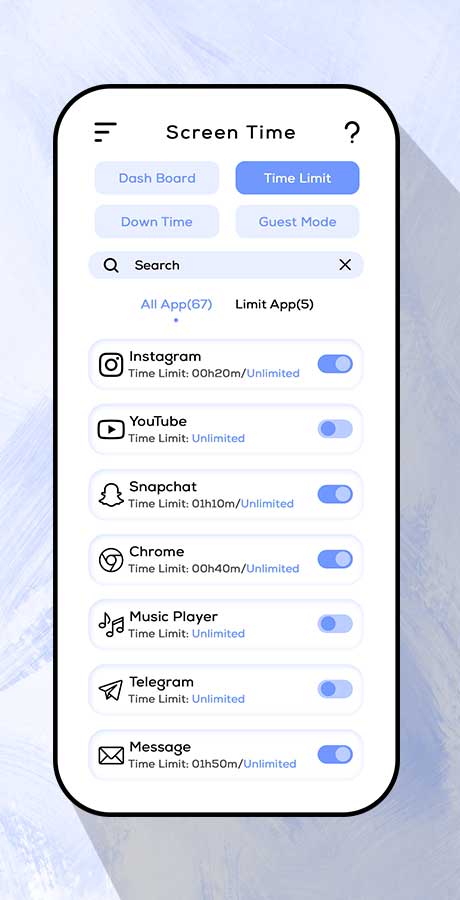 Screen Time - Restrain yoursel - Screen Time Tracker - Parental Control - ScreenTime Control by ...